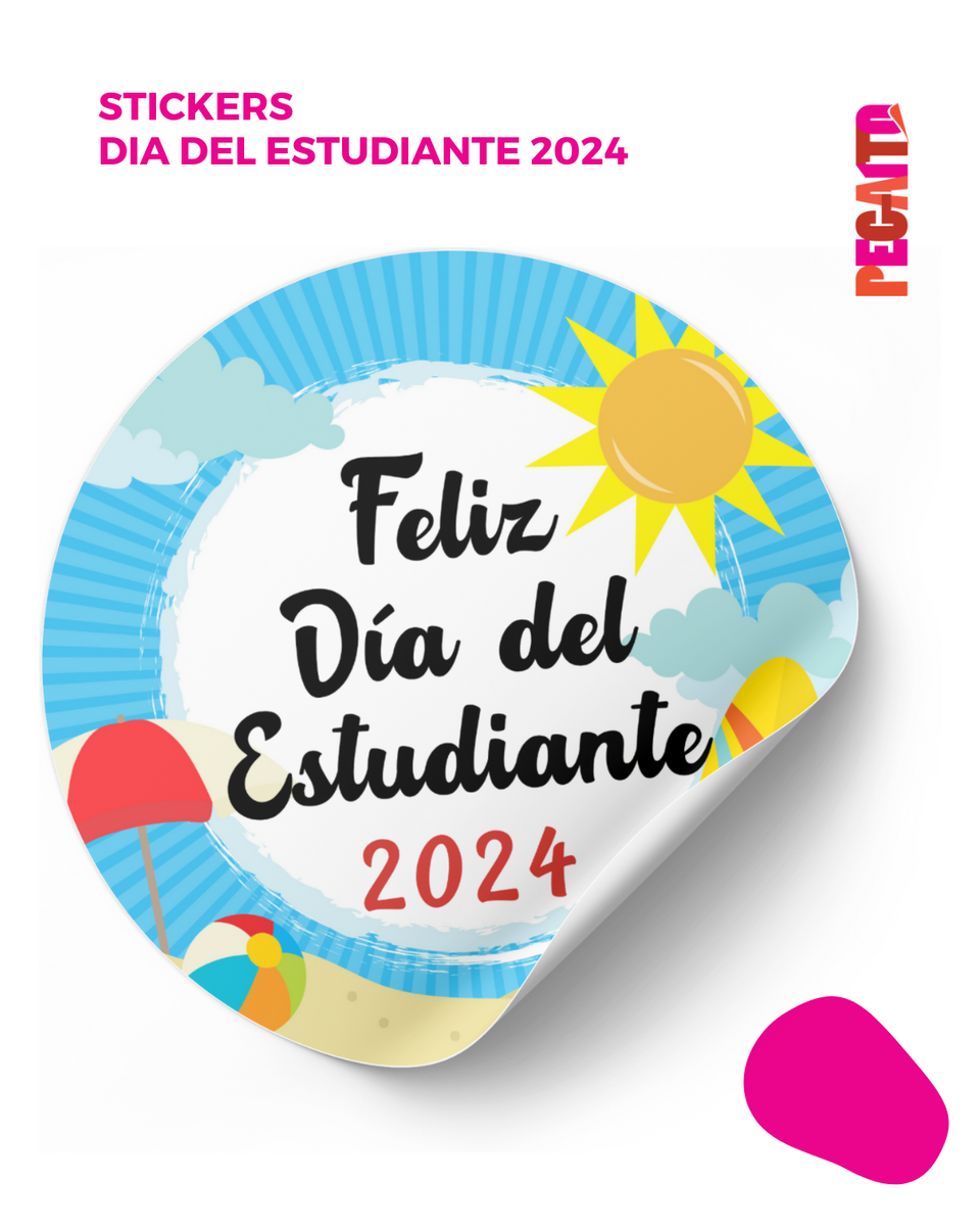 Oferta Stickers Día del Estudiante 2024 con Envío incluido – pegaitopr